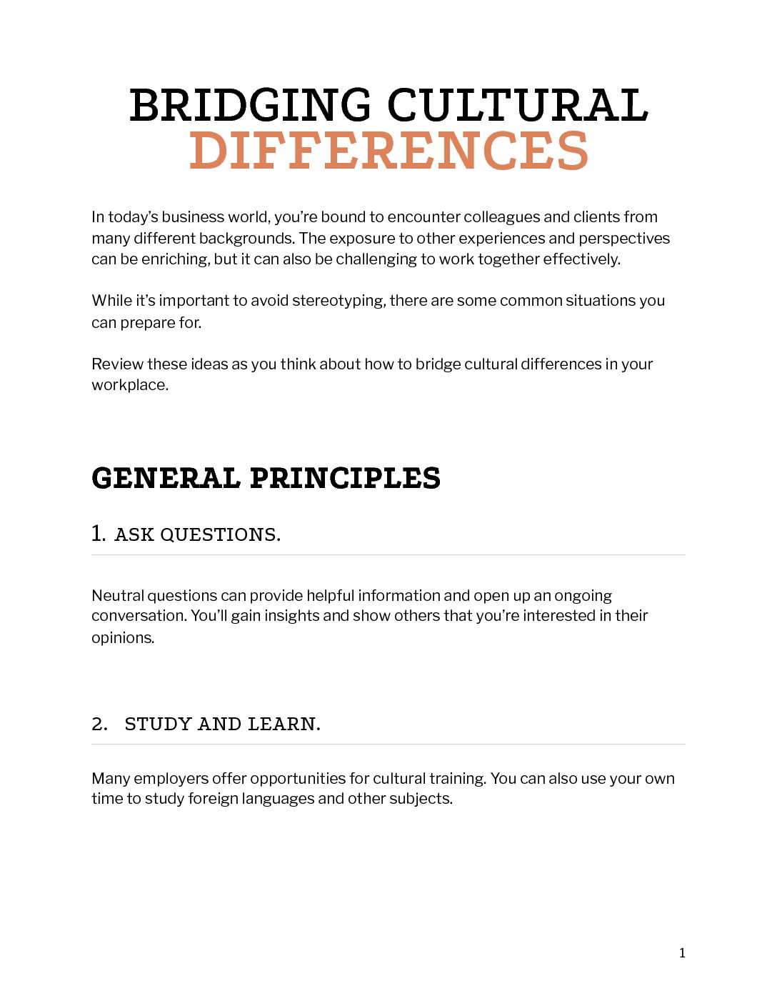 Bridging Cultural Differences - DuckboardsAndStilts.com